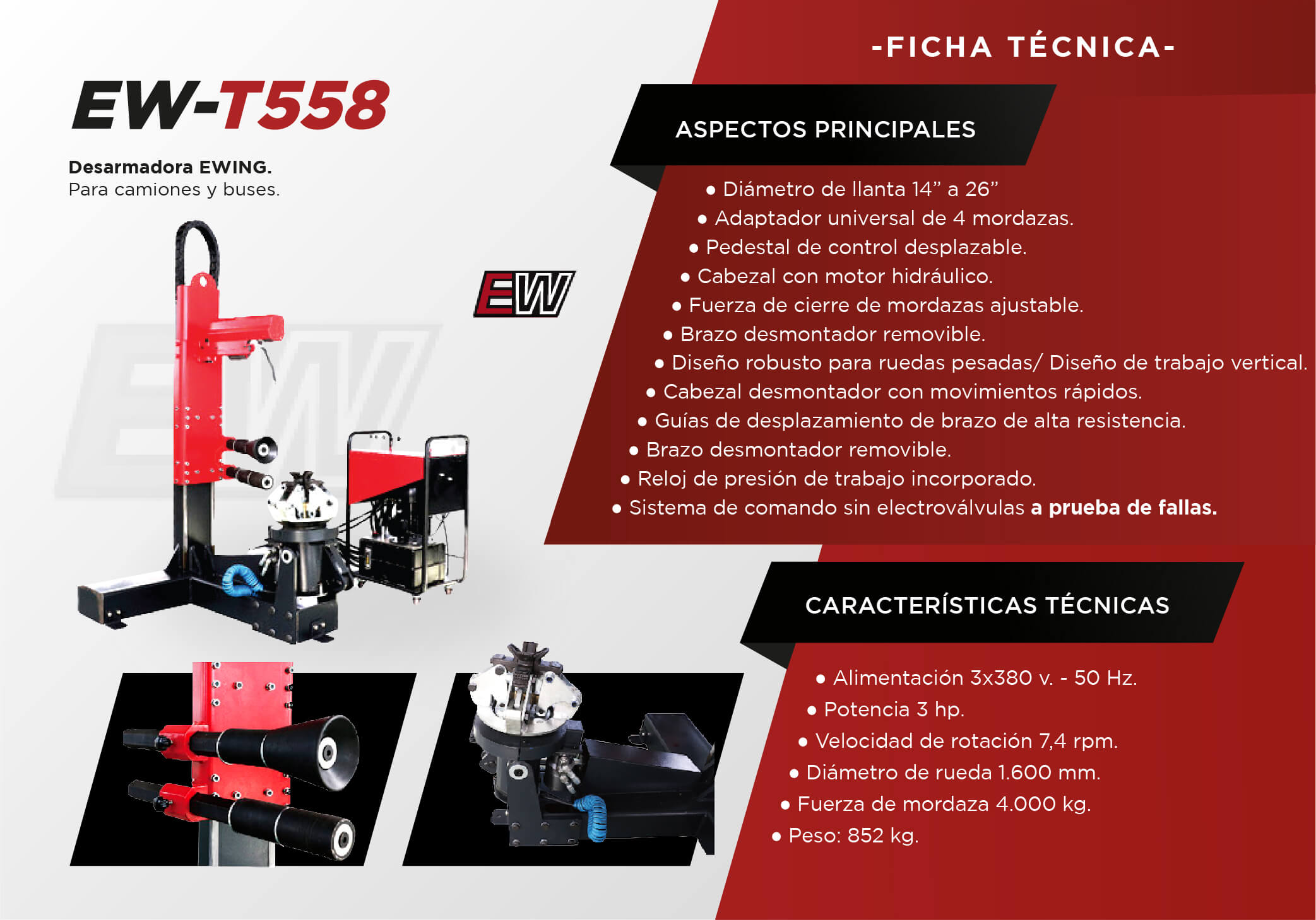 EW-T558 – Ewing – Equipamiento para Talleres Mecanicos
